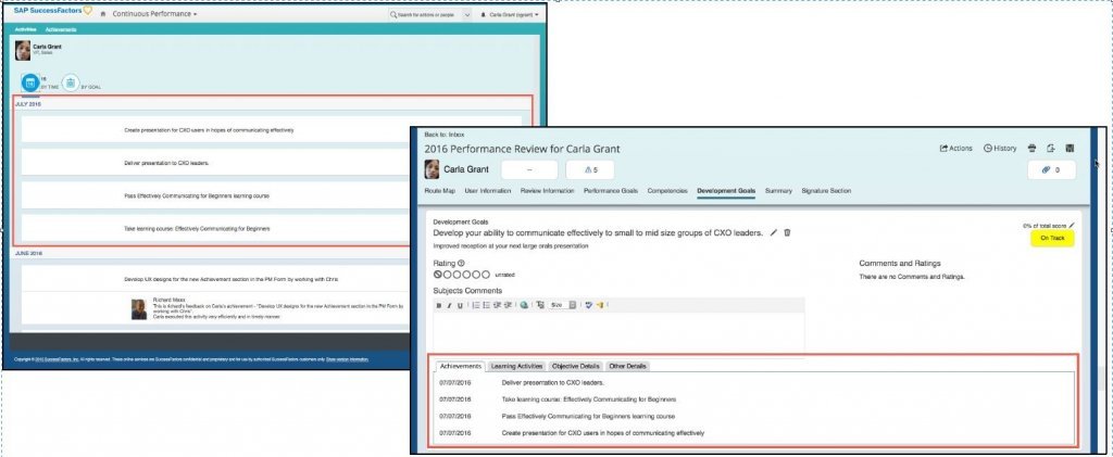 SuccessFactors 2016 Performance and Goals Management Updates summary ...